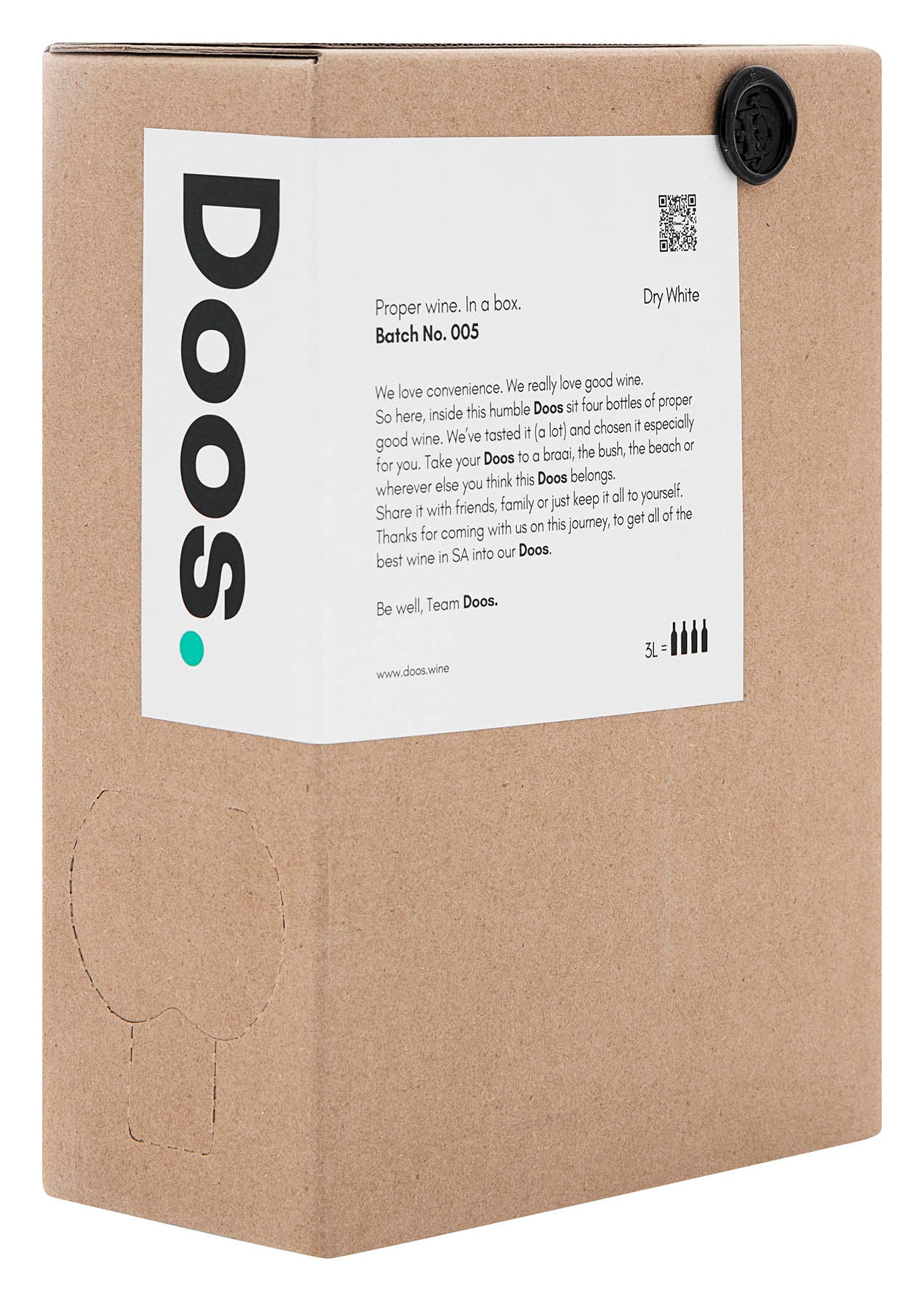 Proper wine. In a box. – Doos
